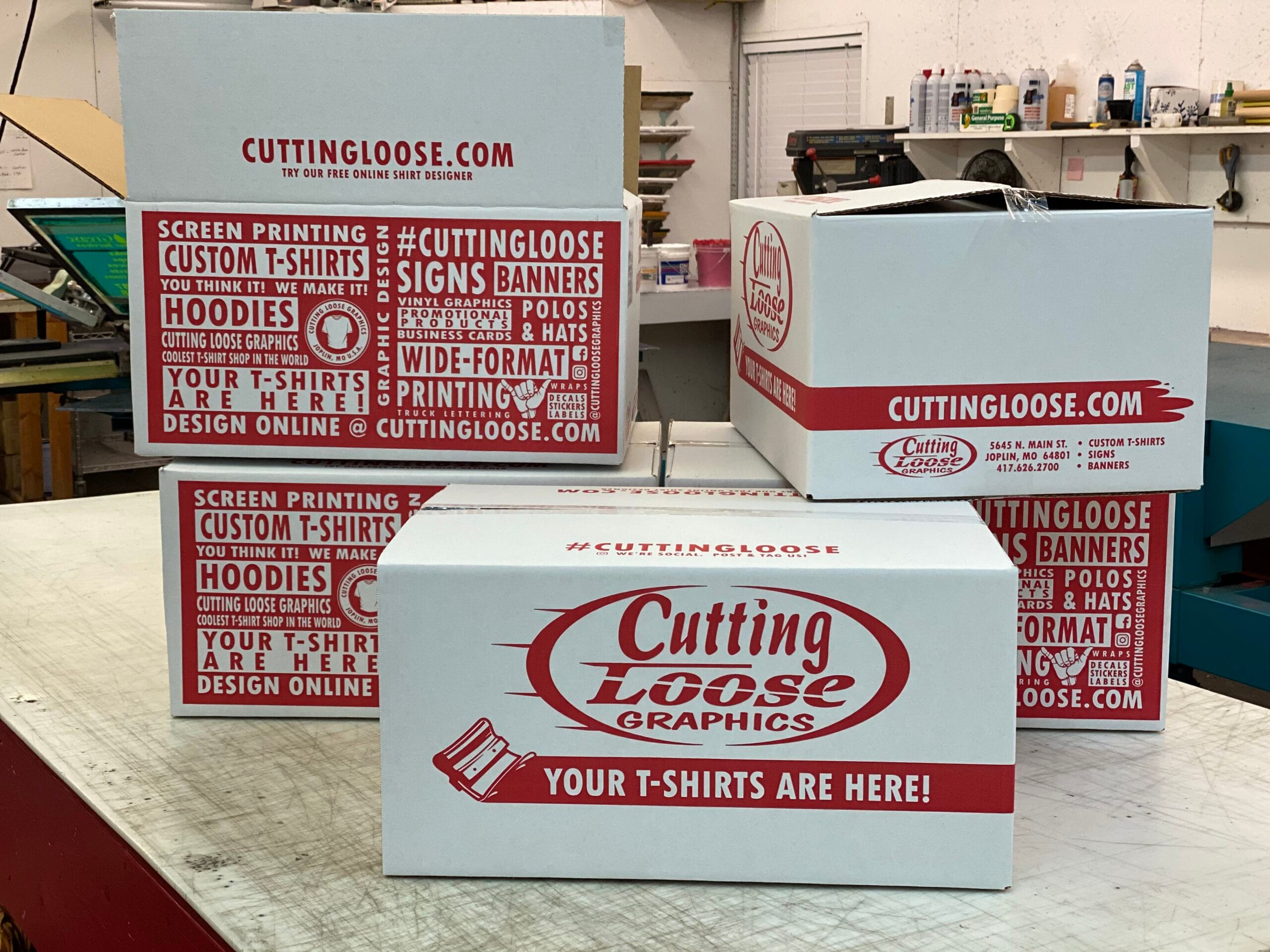 Custom Branded Boxes by Arrow Box - Cutting Loose Graphics